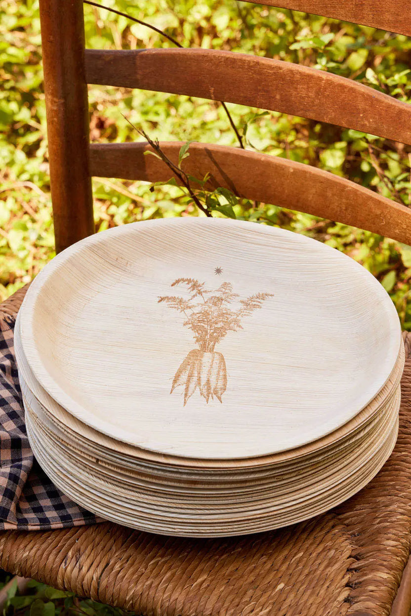 Compostable Palm Leaf Plates | Farm Carrots | maaterra